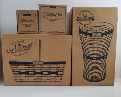 Longaberger JW Collection & Collector's Club Baskets Lot Of 4. | eBay