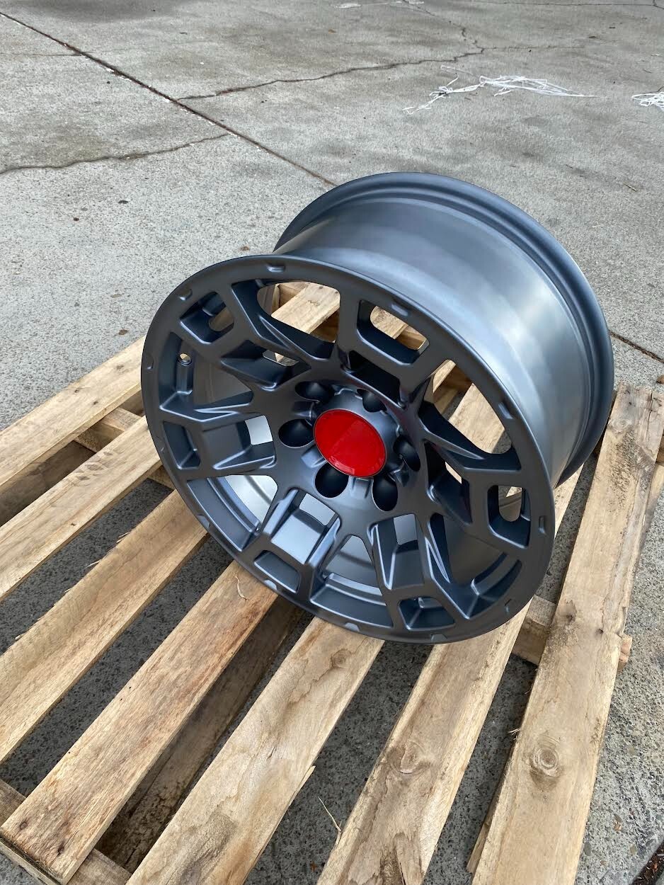 Set of 5 - 17" Off Road Wheels 17x9 6X139.7 ET0 Gray Fit TACOMA 4Runner ...