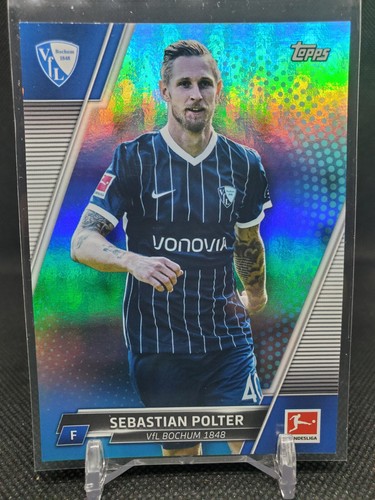 2021-22 TOPPS BUNDESLIGA AQUA Foil Foilboard PARALLEL #/199 SEBASTIAN ...