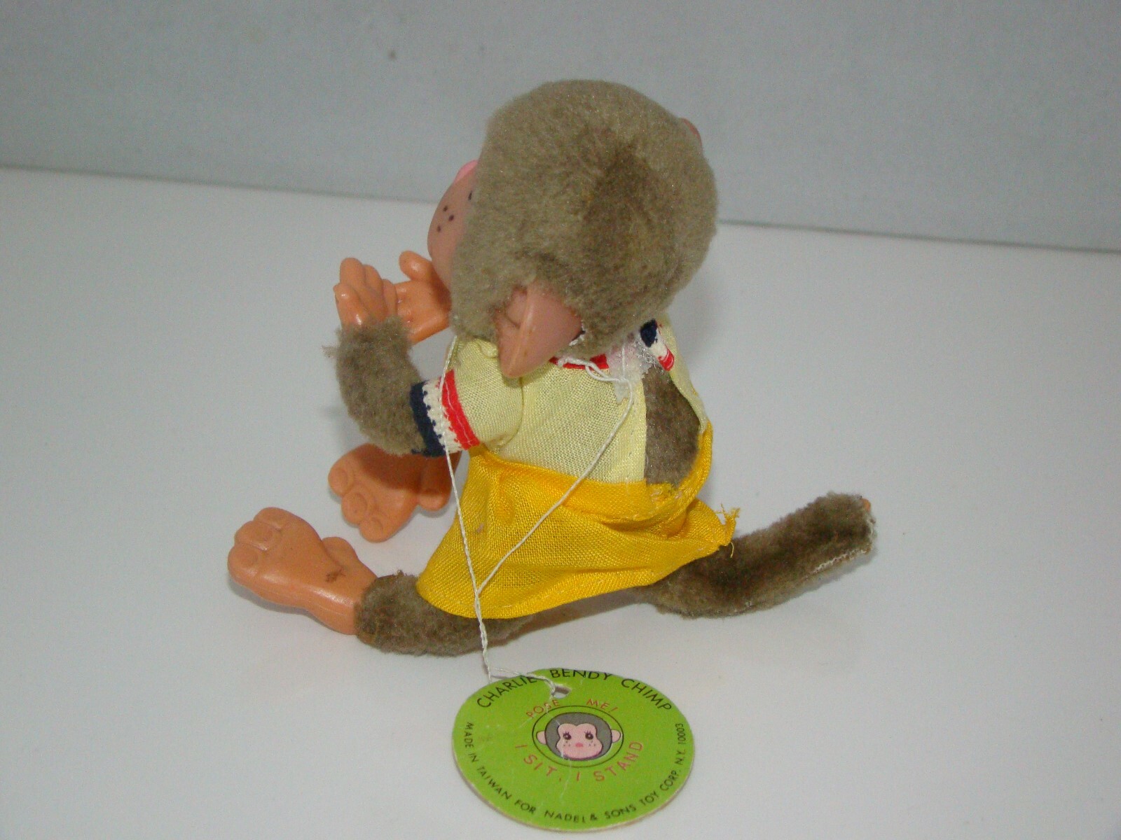 Vintage Charlie Bendy Chimp Monkey by Nadel & Sons Toy Corp. Bendable ...