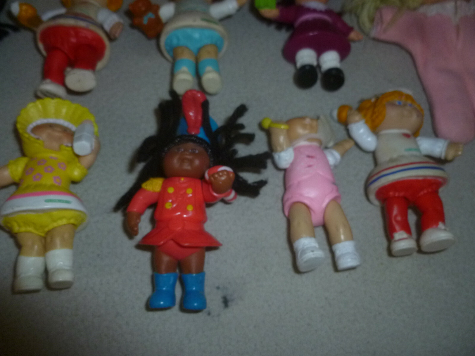 CABBAGE PATCH KIDS MINI POSEABLE FIGURES LOT VINTAGE ROCKING HORSE ...