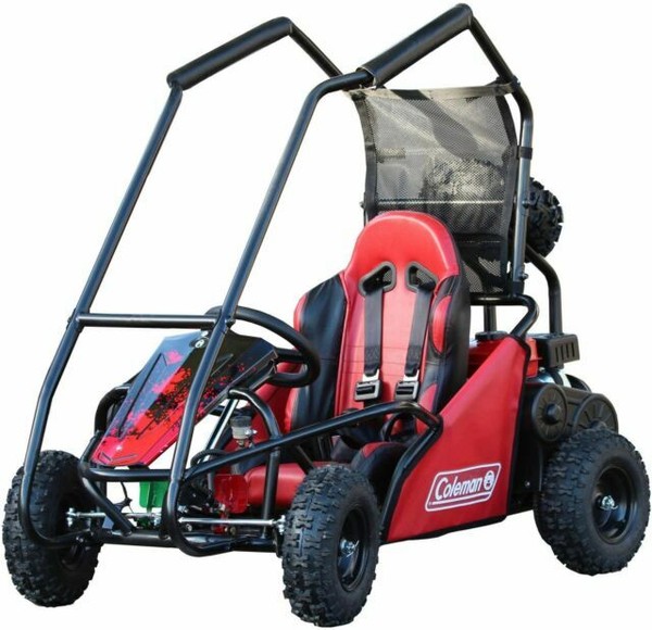 Coleman Off-Road Go-Karts Red 100cc Engine Single Rider 4 Point Safety ...
