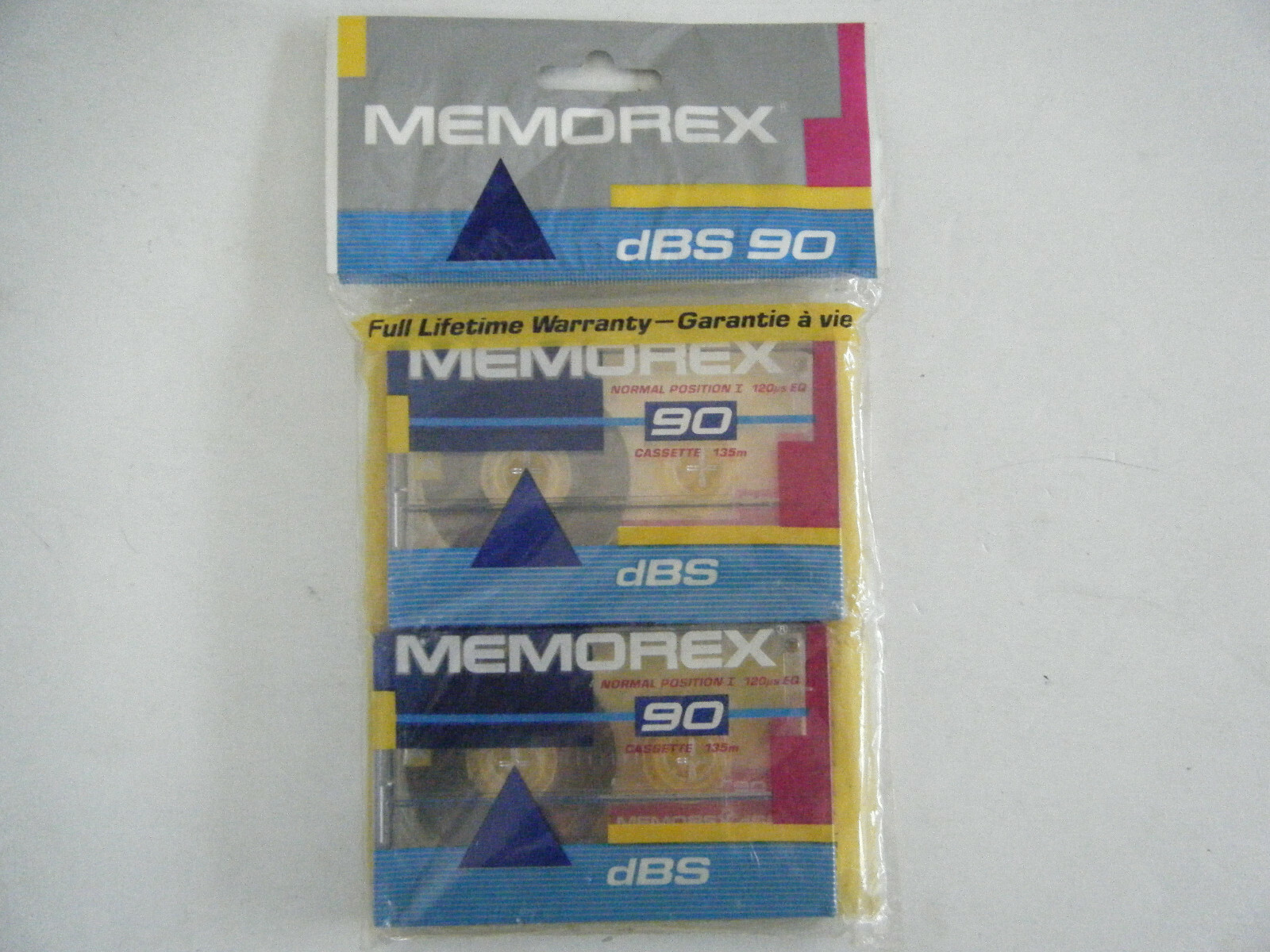 2 Pack MEMOREX DBS 90 Blank Audio Cassette Tapes NEW | eBay
