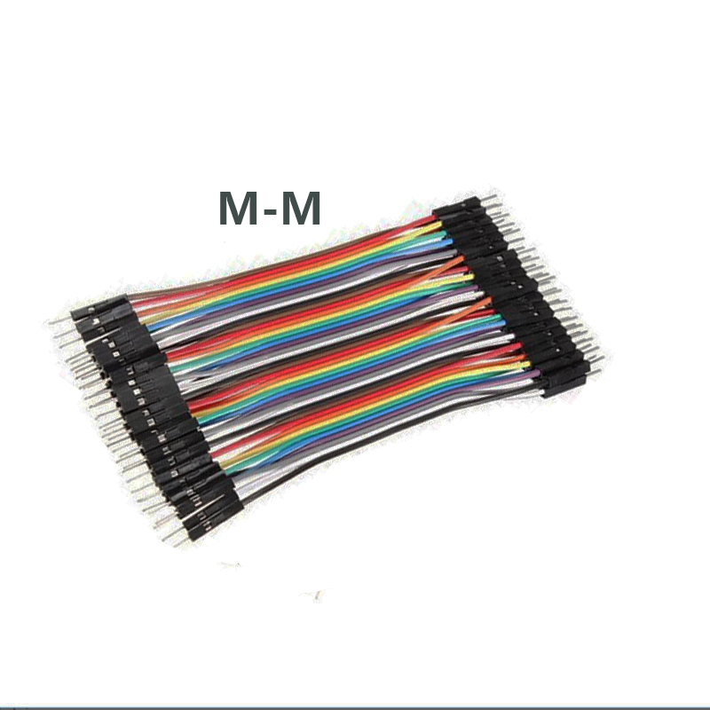 40p Male To Male Dupont Jumper Cable Wire 1pin-1pin Arduino Pi DIY 10cm ...