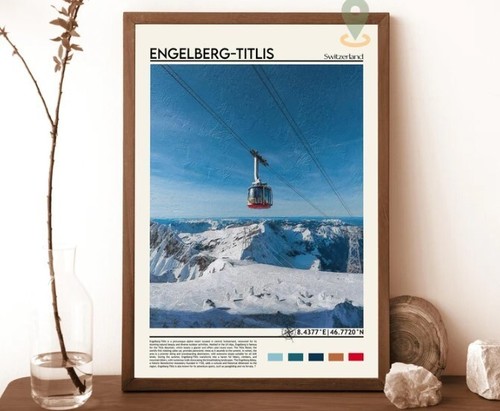 Engelberg-Titlis Print, Engelberg-Titlis Wall Art, Engelberg-Titlis ...