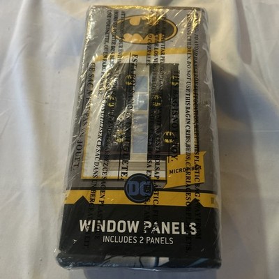 Batman Window Curtain Panels Drapes Set - 82" x 63" NIB Includes 2 ...