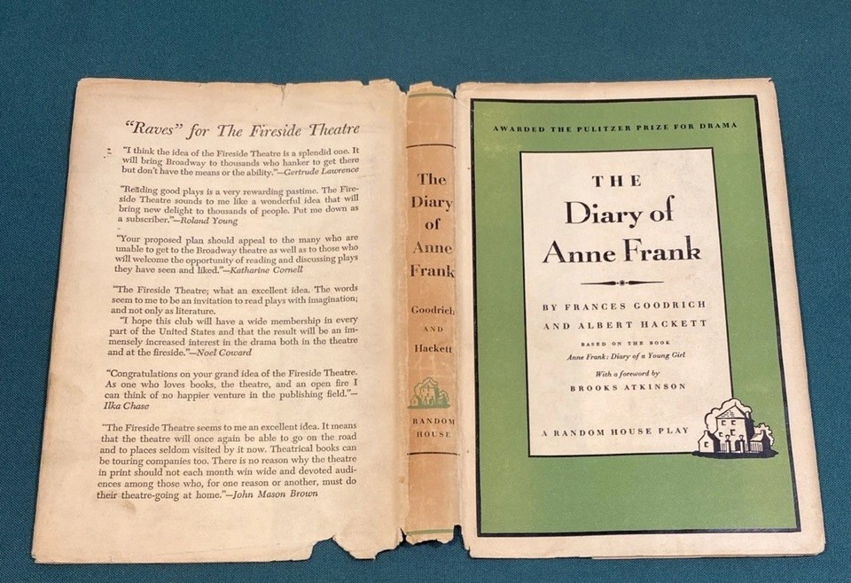 THE DIARY OF ANNE FRANK a Play by Frances Goodrich & Albert Hackett ...