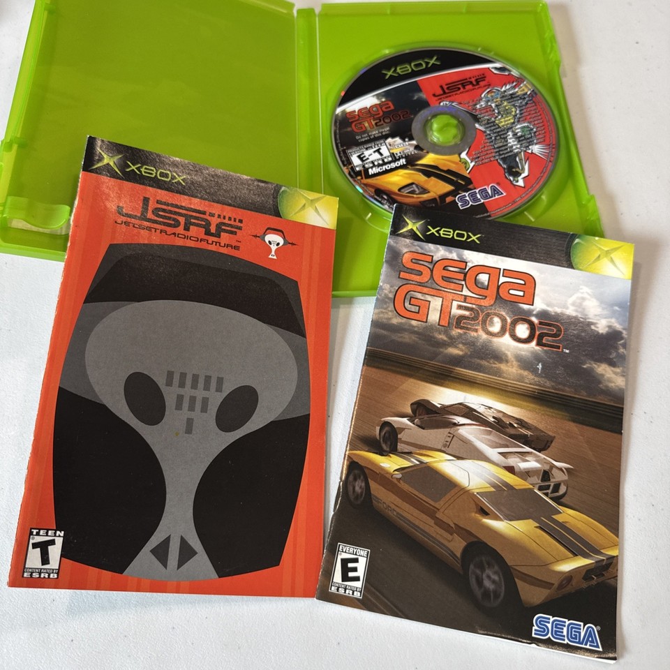 JSRF Jet Set Radio Future & Sega GT 2002 Microsoft Xbox CIB - Two Games ...