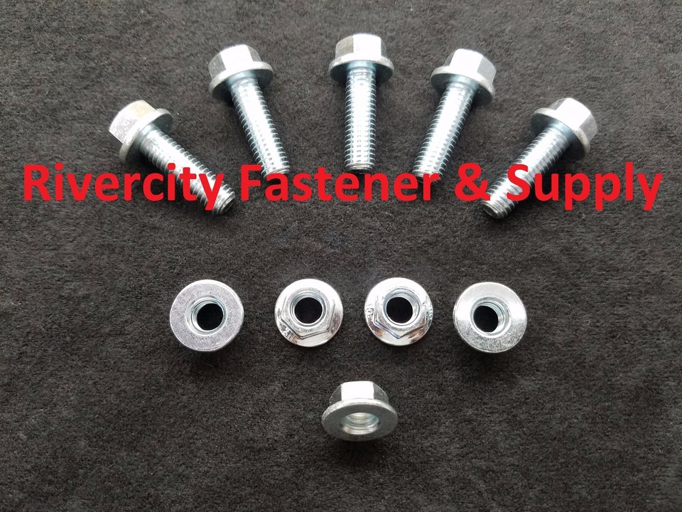 (20) M8-1.25x25 J.I.S. Head Hex Flange Bolts & Nuts M8x1.25x25 Screws ...
