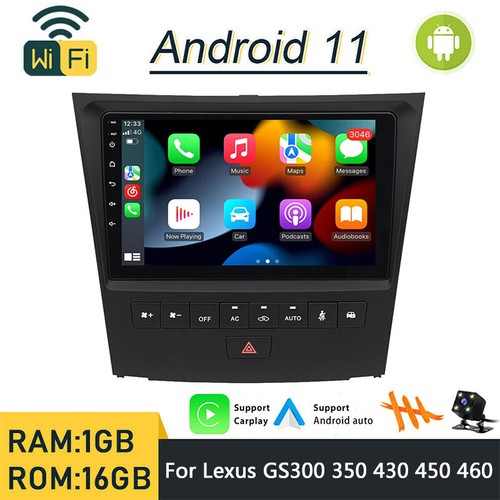 9"Android Stereo Radio GPS Navi WiFi Carplay For Lexus GS300 350 430 ...