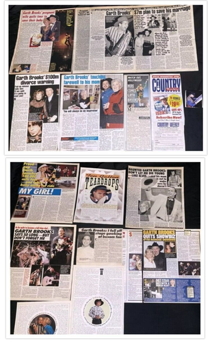 Garth Brooks Tabloid Magazine CLIPPINGS Country Music Singer | eBay