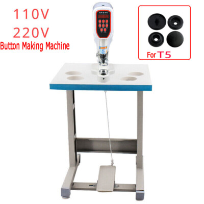 Electric Plastic Metal Snap Button Making Machine For Clothes Leather ...