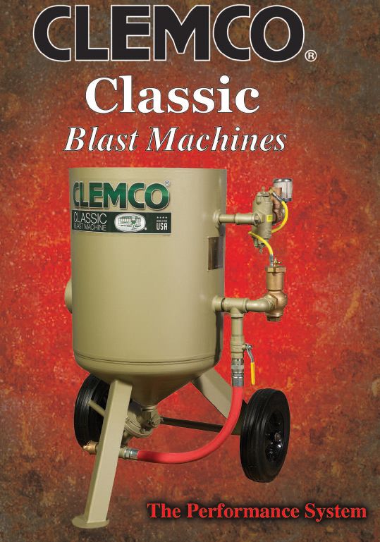 CLEMCO SANDBLASTING MACHINE W/ TLR 300 REMOTE CONTROL SYSTEM, 6 CU FT ...