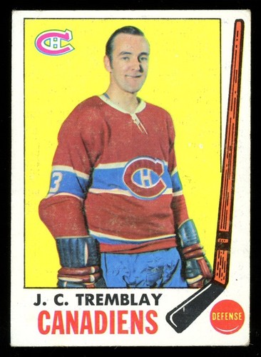 1969-70 TOPPS NHL HOCKEY #5 J.C. Tremblay EX+ MONTREAL CANADIENS Card ...