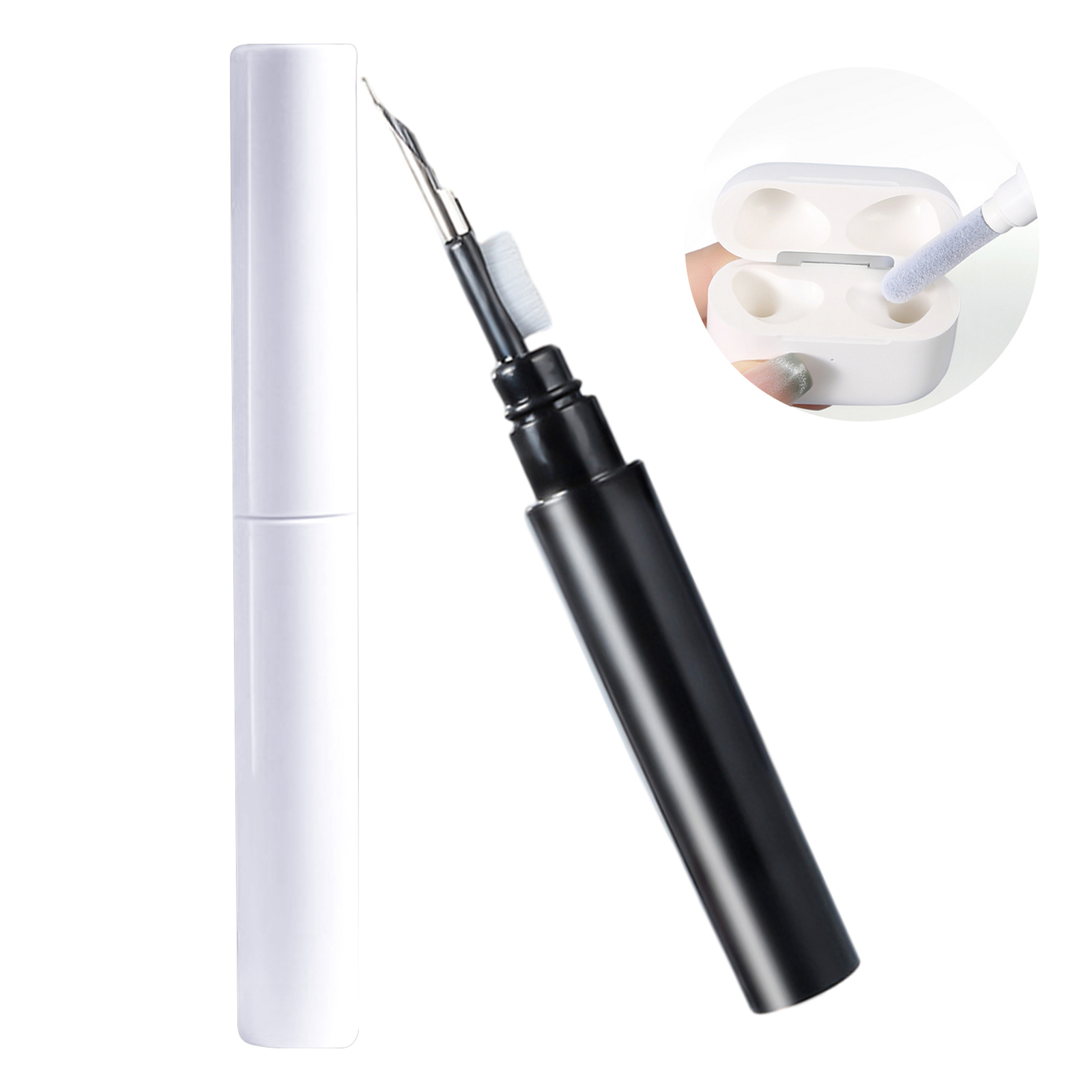 2pcs Soft Bristles Dust Removal Tablets Earphone Cleaning Pen Wireless ...