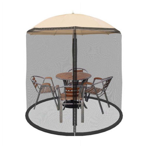 Pure Garden Mosquito Net (for 7.5ft Patio Umbrella with Weighted Bottom ...