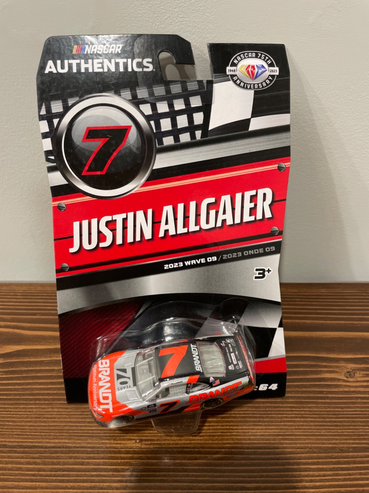 Justin Allgaier #7 Brandt 70th Anniversary NASCAR Authentics 2023 Wave ...