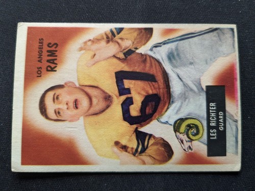1955 Bowman Football Card # 82 Les Richter (HOF) - Los Angeles Rams (VG ...