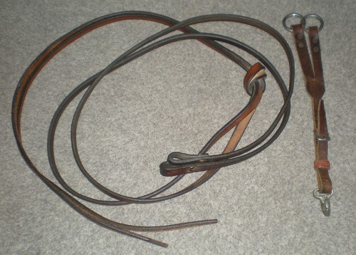 Western Weaver Leather Flat Split Reins + Tie Down Horse Tack | eBay