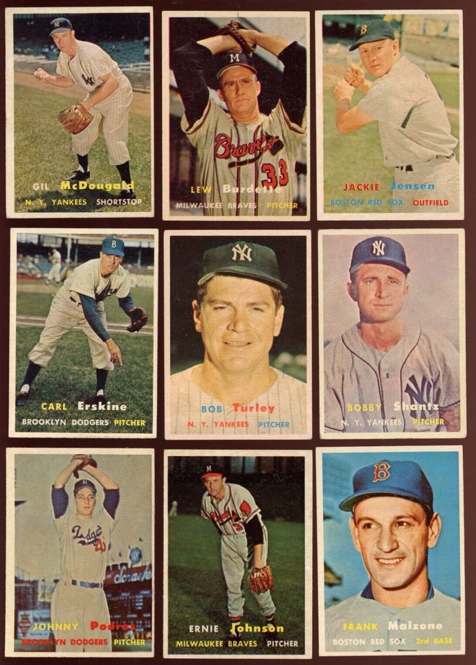 1957 Topps Complete Set - EX (52 PSA GRADED - 96% FRESH SLABS - TOP EYE ...