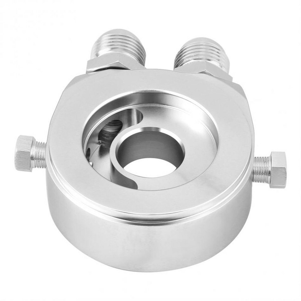 ⭐M20 X 1.5 Oil Filter Temp Pressure Cooler Gauge Sandwich Plate Adapter ...