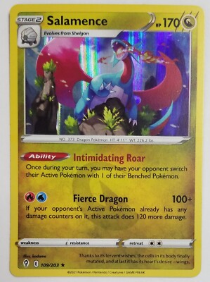 Salamence 109/203 NM Holo Rare Evolving Skies Near Mint Pokemon TCG Set ...