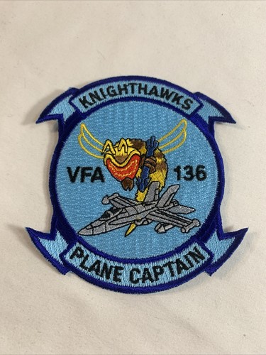 US Navy VFA-136 Knighthawks Plane Captain Patch F-18 | eBay