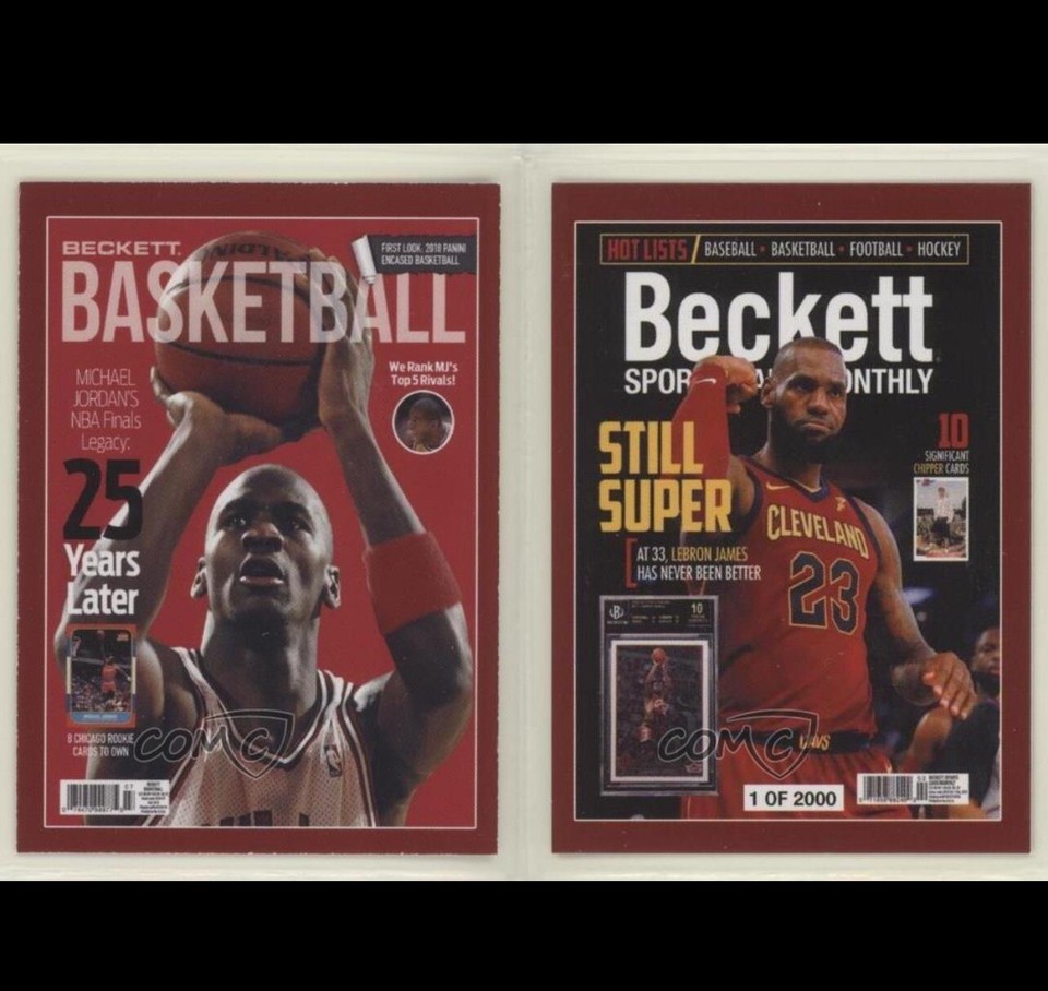 2018 Beckett Covers National Convention /2000 LeBron James Michael ...