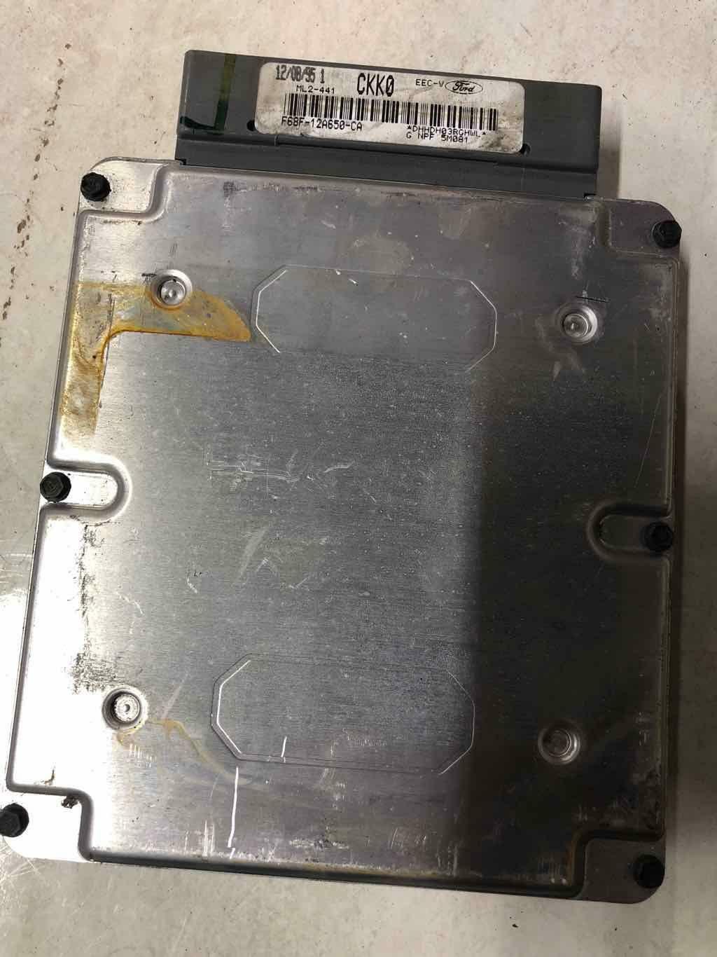 1996 FORD WINDSTAR ENGINE CONTROL MODULE # F68F12A650-CA (3.8L) CAL, MA ...