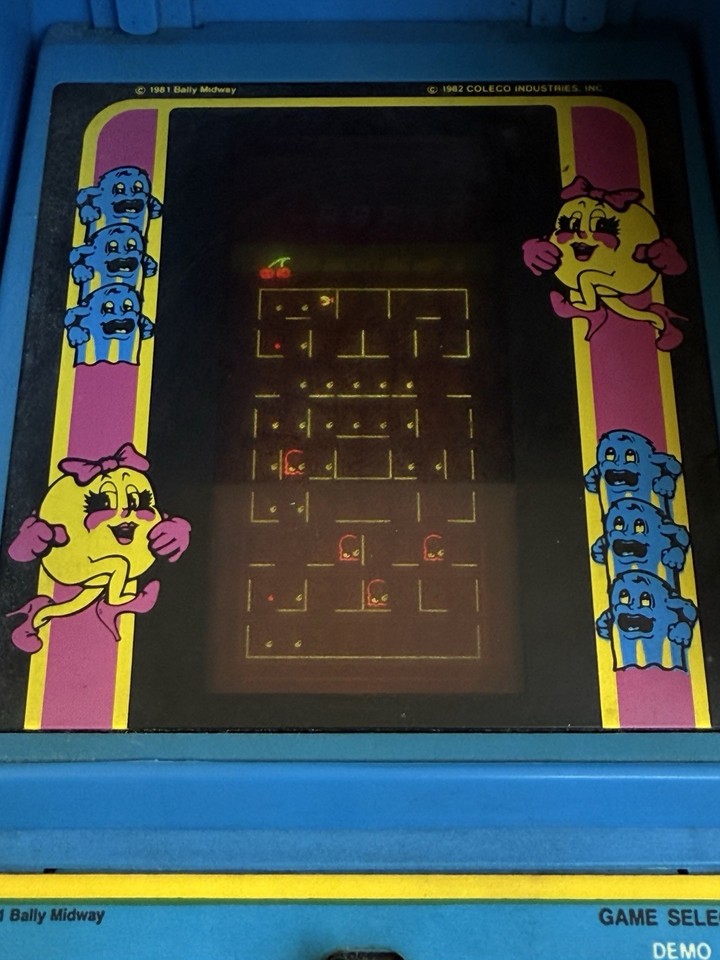 1981 Ms. PAC-MAN Mini Tabletop Arcade Video Game Coleco Bally Midway | eBay