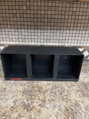 Laserline Wall Mounted Black CD Storage Racks Holds 36 CDs | eBay