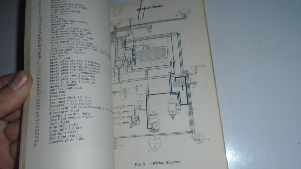 Vintage VW Volkswagen Bug Beetle Complete Owners Handbook Repair ...