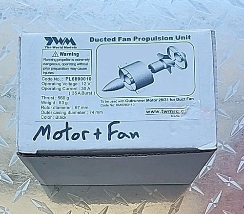 TWM Ducted Fan Propulsion Unit With Brushless Motor RC Airplane | eBay