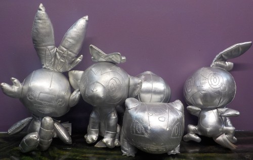 Bulbasaur GRONKEY SOBBLE SCORBUNNY Plush Silver Pokemon 25th ...
