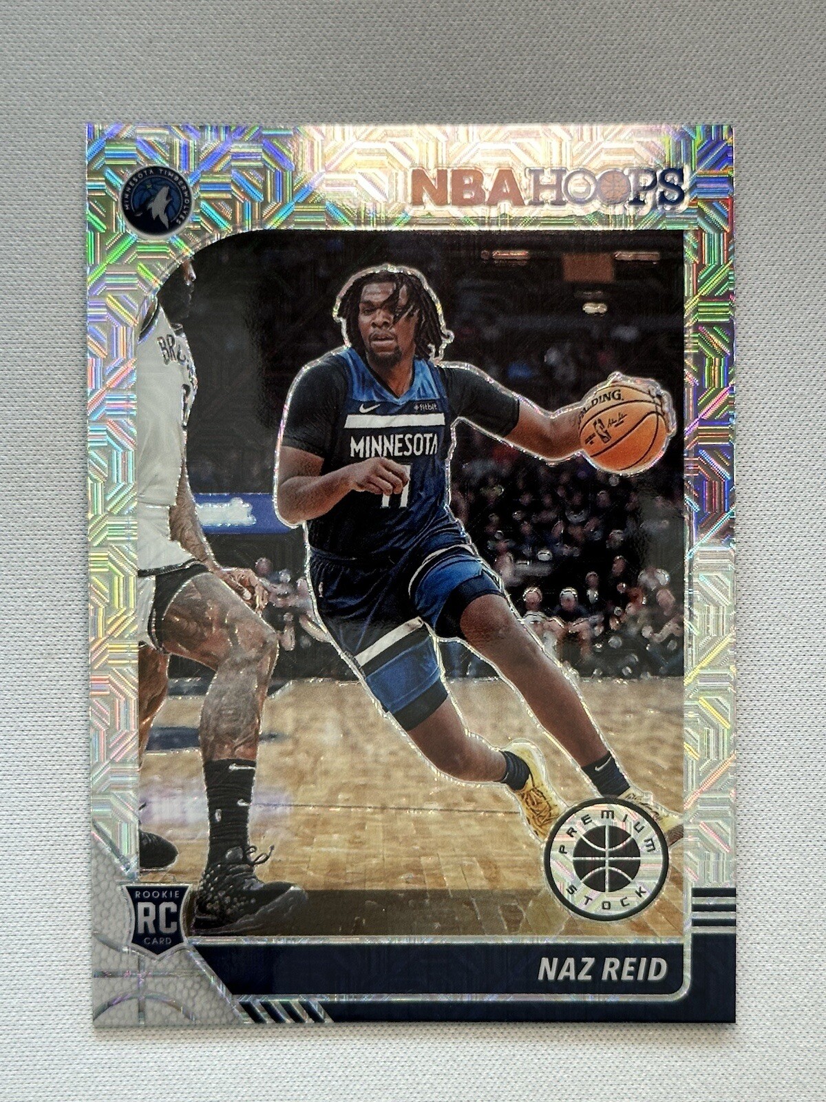 2020 Panini NBA Hoops Premium Stock #253 Naz Reid Mojo Prizm Rookie ...