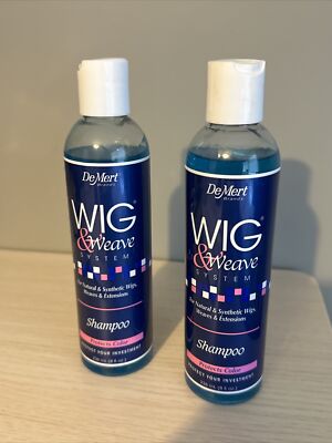 2x DeMert Wig & Weave Shampoo For Natural & Synthetic Wigs Protects ...