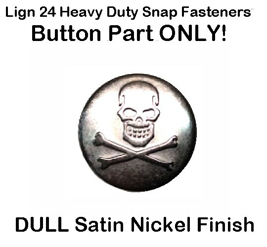 20 sets Dull Nickel Finish ~ SKULL Leather SNAP FASTENERS with tools ...