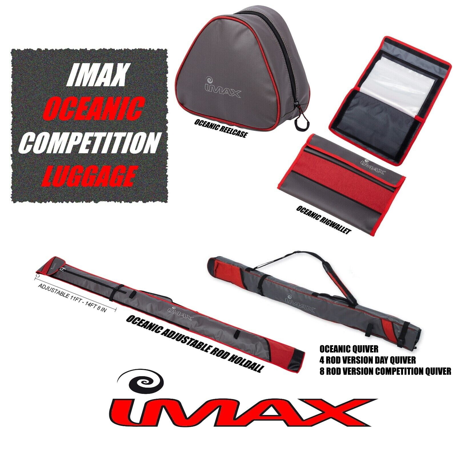 IMAX OCEANIC LUGGAGE REELCASE RIGWALLET DAY QUIVER ROD HOLDALL SEA ...