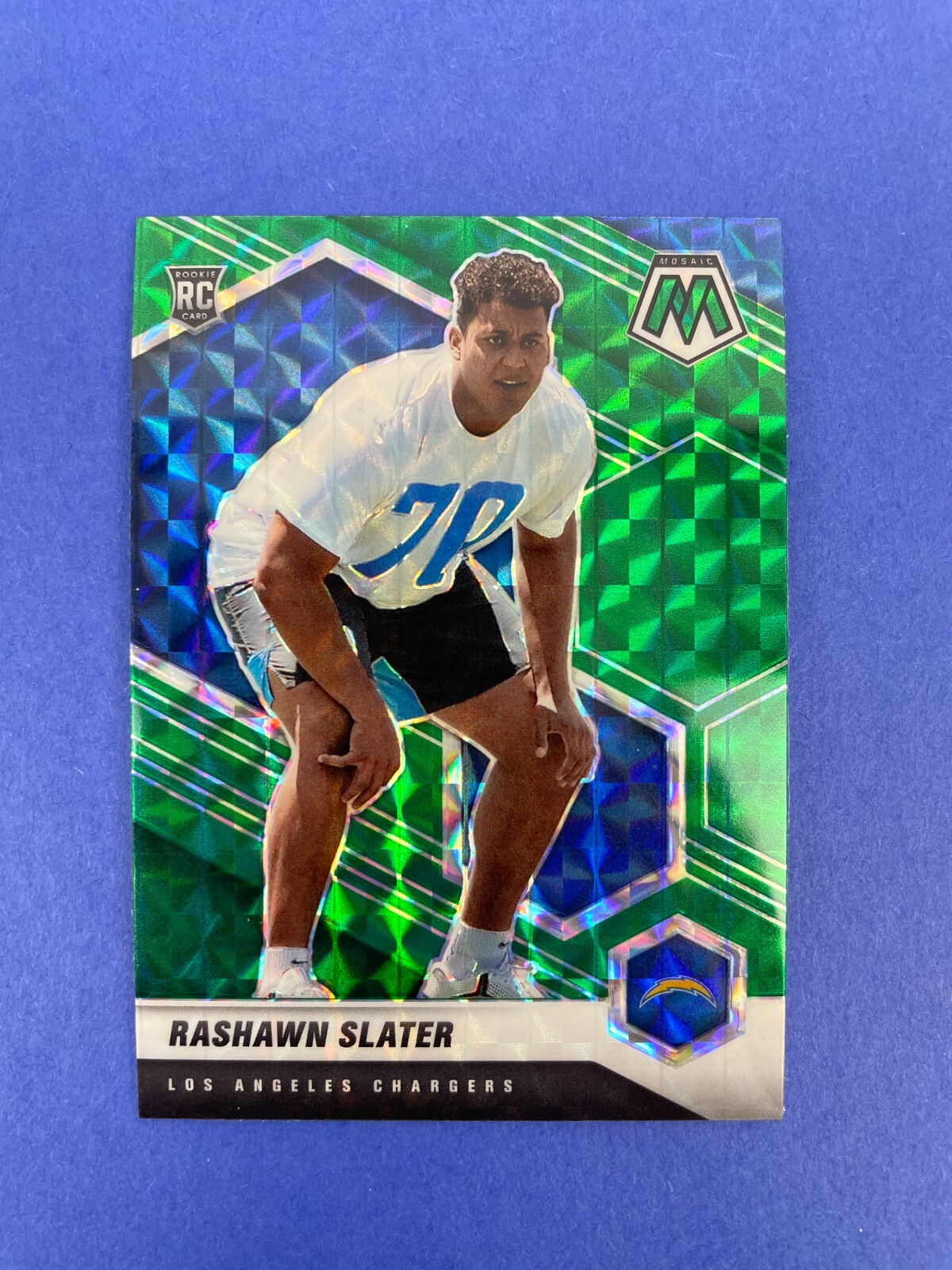 2021 Panini Mosiac Rashawn Slater #371 RC Green Los Angeles Chargers | eBay