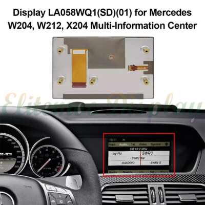 LCD Display LA058WQ1(SD)(01) For Mercedes W212 W204 X204 Multi ...