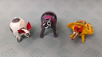 TONALA Mexico Small Animal Bobble Head Jungle Mythical Creatures Set of ...