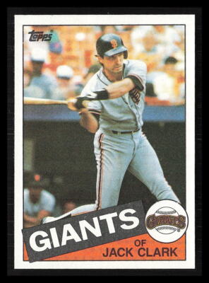 Jack Clark 1985 Topps #740 San Francisco Giants | eBay