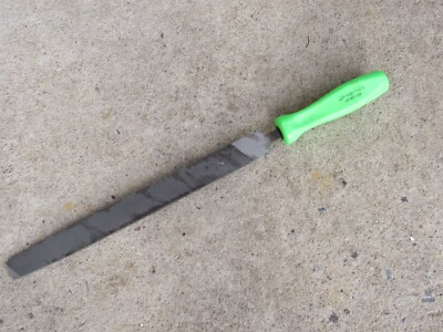 SNAP ON HF617 GREEN HARD HANDLE LARGE FLAT FILE HF-617 NICE 18.5" OAL ...