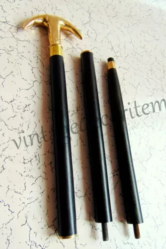 Brass Nautical Anchor Handle Wooden Walking Cane 36" For Male/Men ...