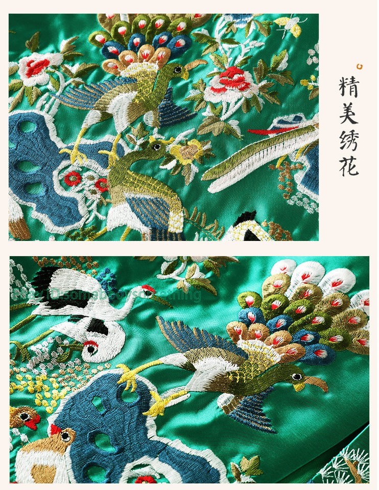 Womens Embroidered Tang Short Jackets Silk Retro Single Short Coat ...