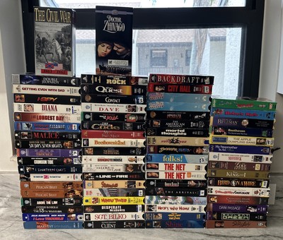 Lot Of 71 Classic Modern VHS Movies. GREAT TITLES! Perfect For Any ...