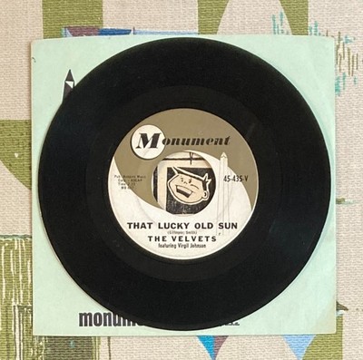 The Velvets 45 That Lucky Old Sun / Time and Again 1961 R&B Doo Wop EX ...