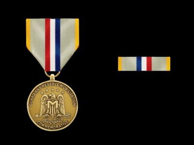 NATIONAL GUARD RESERVE MOBILIZATION COMMEMORATIVE MEDAL ARMY MARINES ...