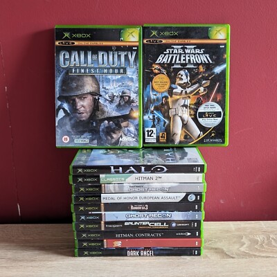 Xbox Original Games X12 Games Bundle /Joblot Star wars Battlefront 2 ...