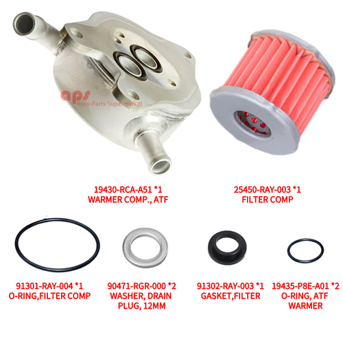 NEW 19430-RCA-A51 Transmission Oil-Fluid Cooler For 03-07 Honda Accord ...